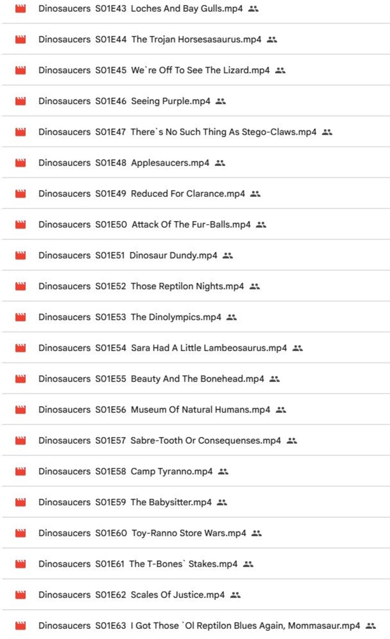 Dinosaucers - All 65 Episodes - Digital Download - Etsy