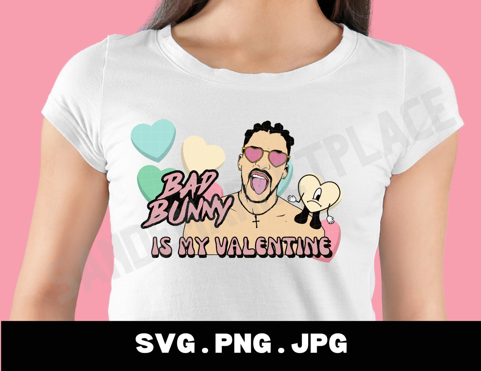 BAD BUNNY is My Valentine Digital Download for Sublimation and More ...