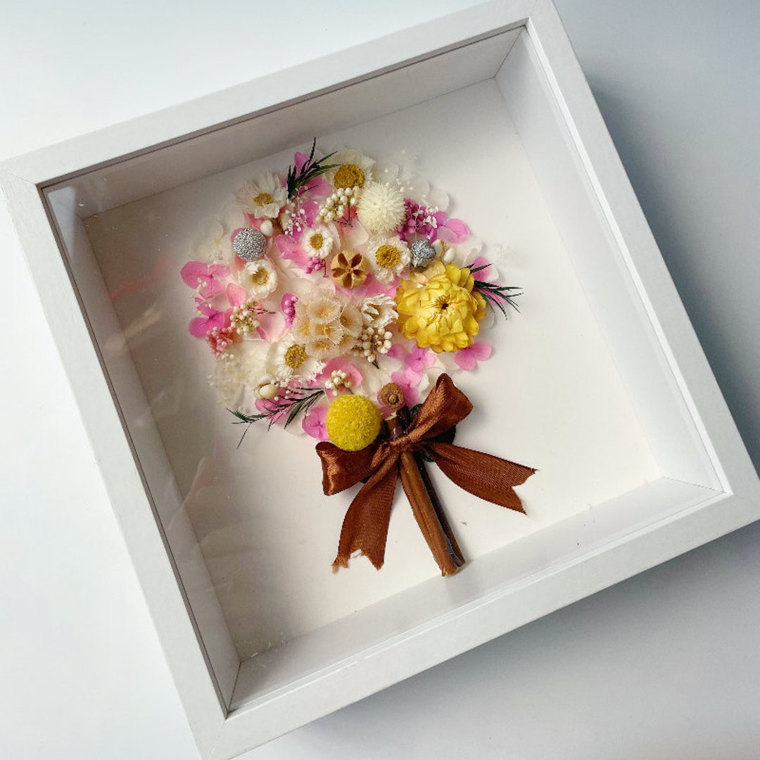 Personalized Eternal Flower Frame/custom Text Picture Frame/anniversary ...