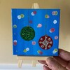 Mini Christmas Ornaments 4x4 Canvas Board With Easel - Etsy