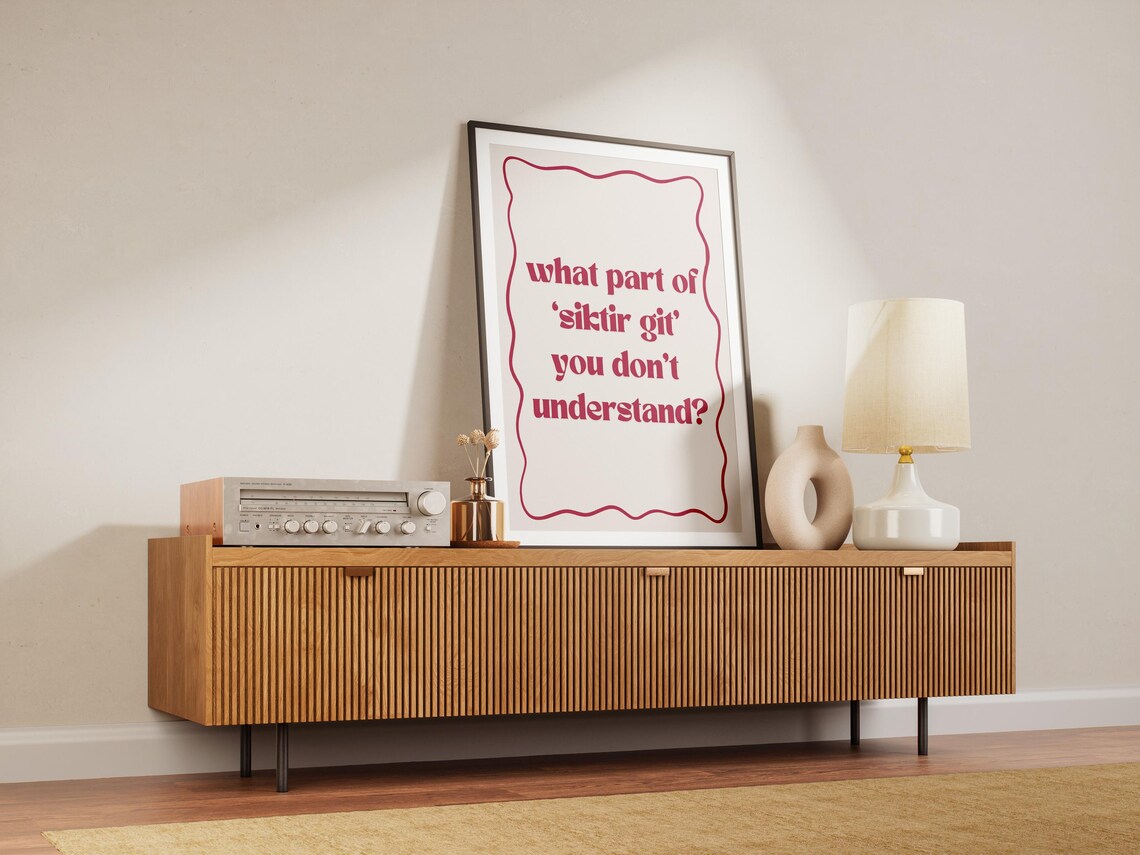 Funny Turkish Saying Poster: Living Room Wall Art (digital Print) - Etsy