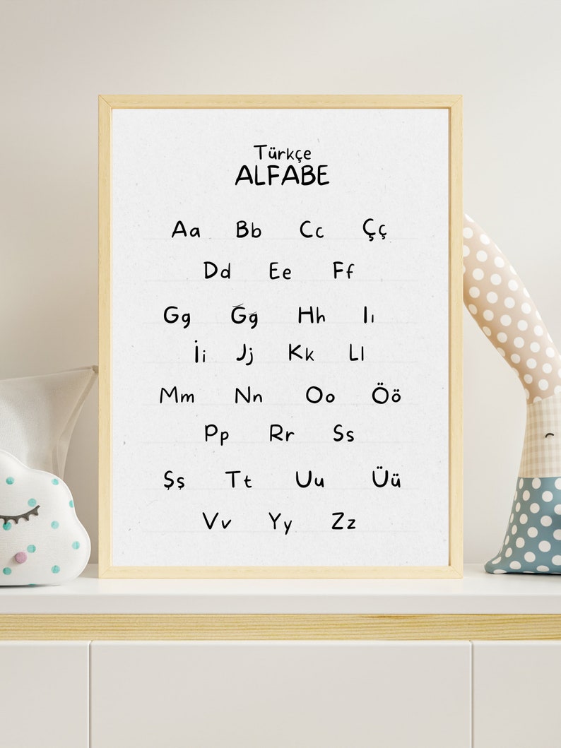 Turkish Alphabet, Türkçe Alfabe, Alphabet Design, ABC Alphabet, Alfabe ...