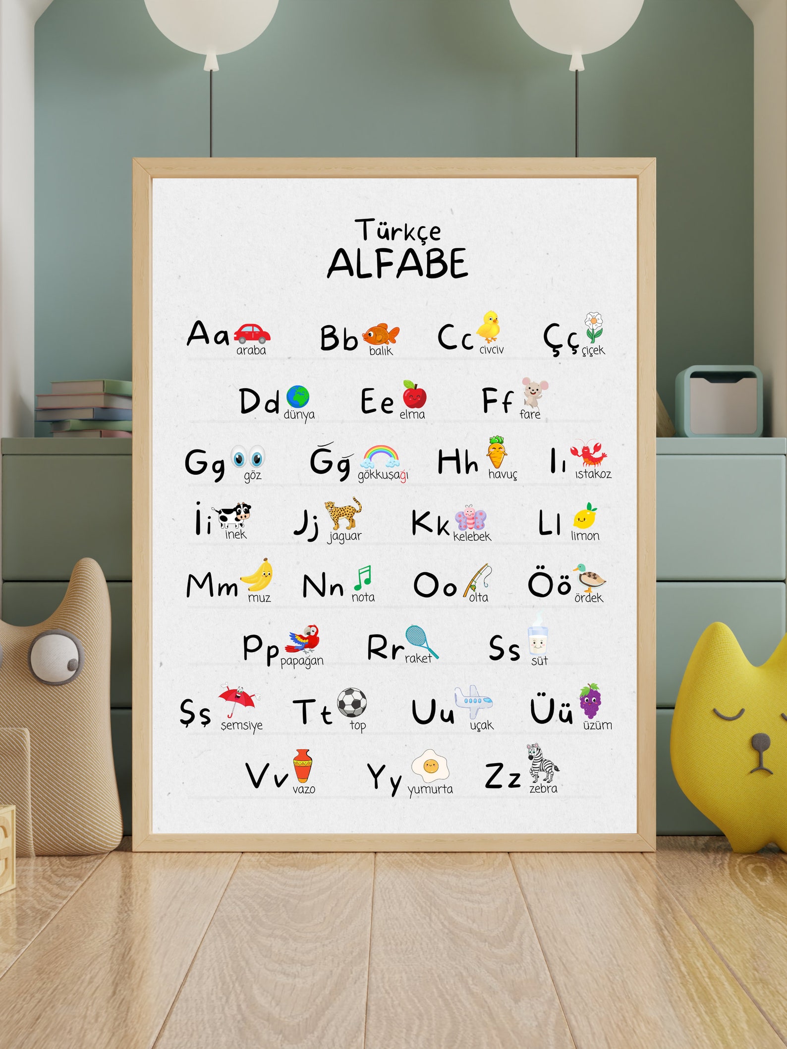 Turkish Alphabet, Türkçe Alfabe, Alphabet Design, ABC Alphabet, Alfabe ...