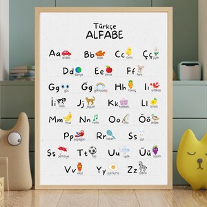Turkish Alphabet, Türkçe Alfabe, Alphabet Design, ABC Alphabet, Alfabe ...