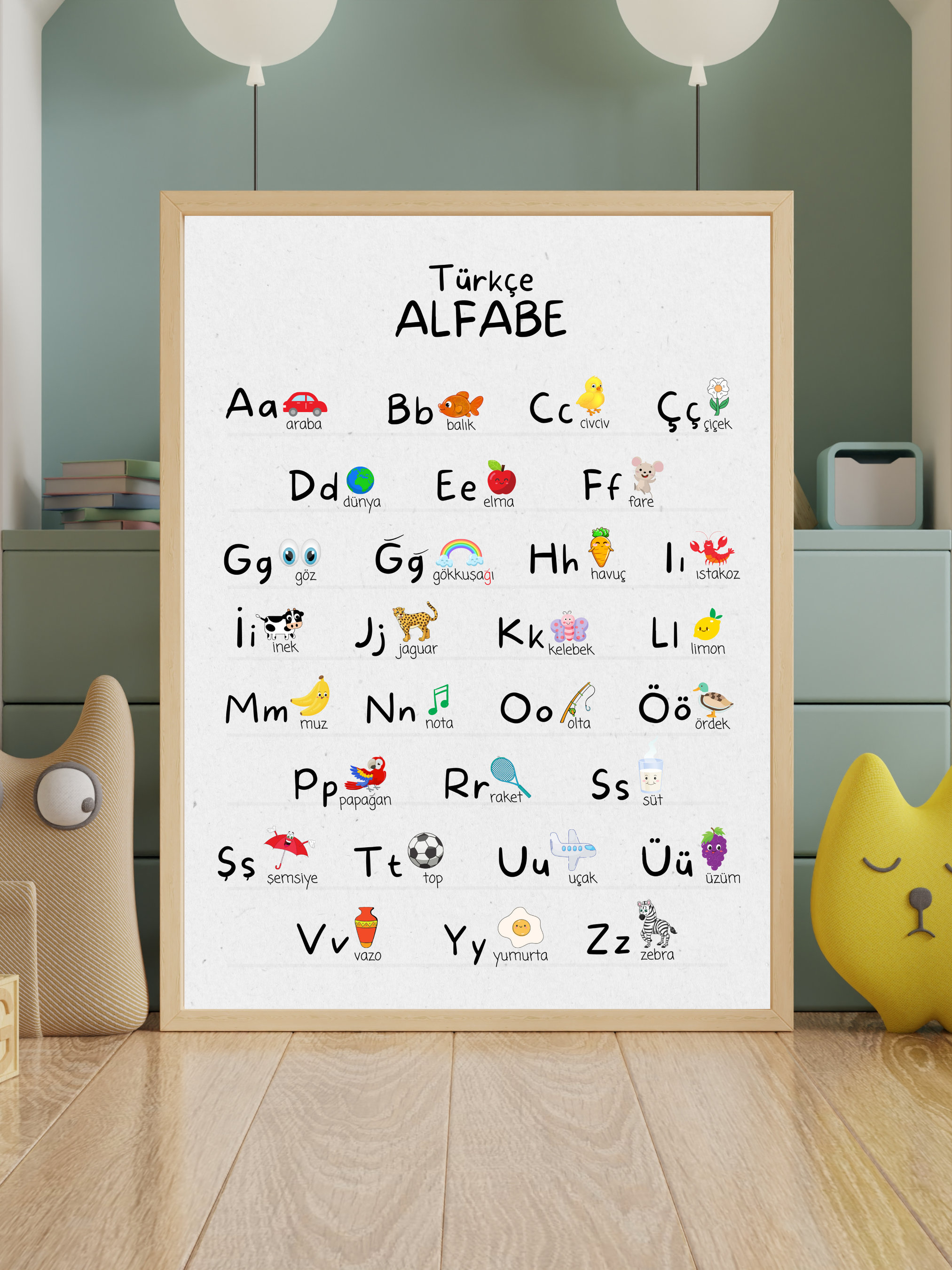 Turkish Alphabet, Türkçe Alfabe, Alphabet Design, ABC Alphabet, Alfabe ...