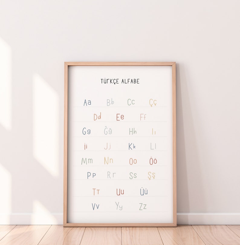 Turkish Alphabet, Türkçe Alfabe, Alphabet Design, Resimsiz Türkçe ...