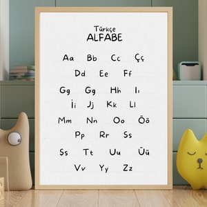Turkish Alphabet, Türkçe Alfabe, Alphabet Design, ABC Alphabet, Alfabe ...