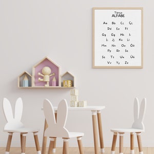 Turkish Alphabet, Türkçe Alfabe, Alphabet Design, ABC Alphabet, Alfabe ...