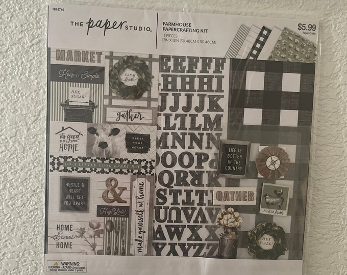 The Paper Studio Farmhouse Paper Crafting Kit 13 Pc - Etsy