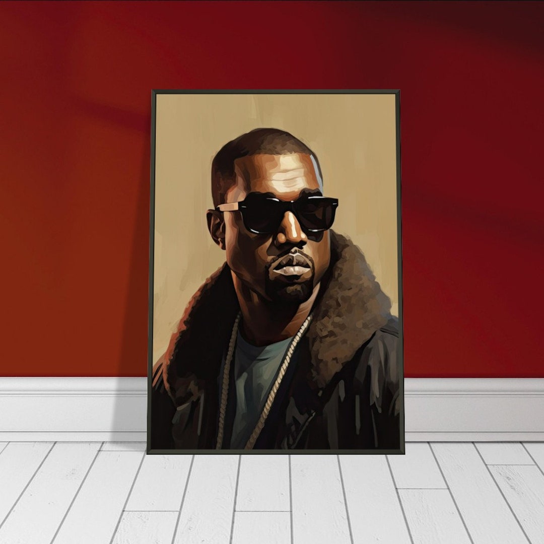 Kanye West X iconic Presence Premium Metal Framed Matte Poster - Etsy