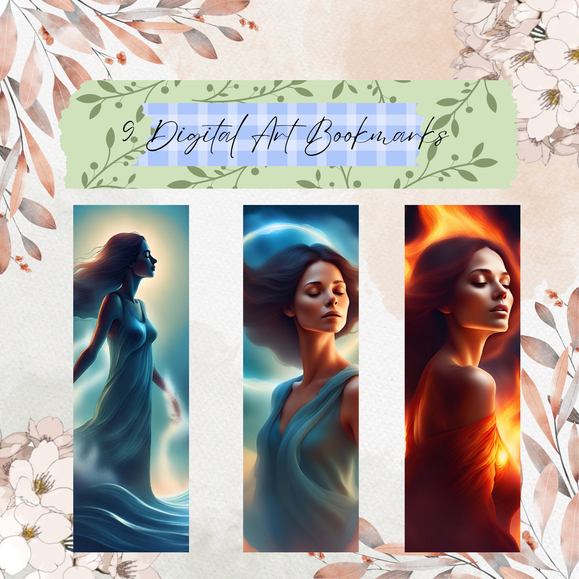 Digital Printable Bookmarks - Etsy