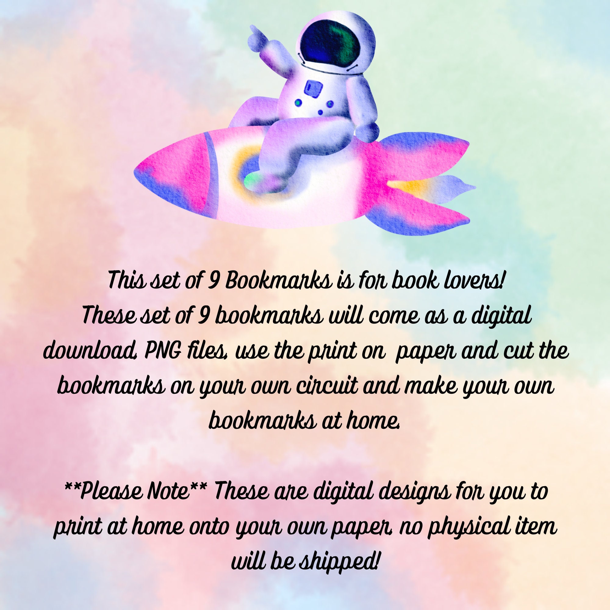 Digital Printable Bookmarks - Etsy