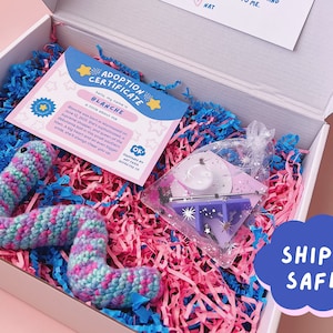 Crochet Worm Toy, Bendable Worm Plush With Accessories and Adoption ...