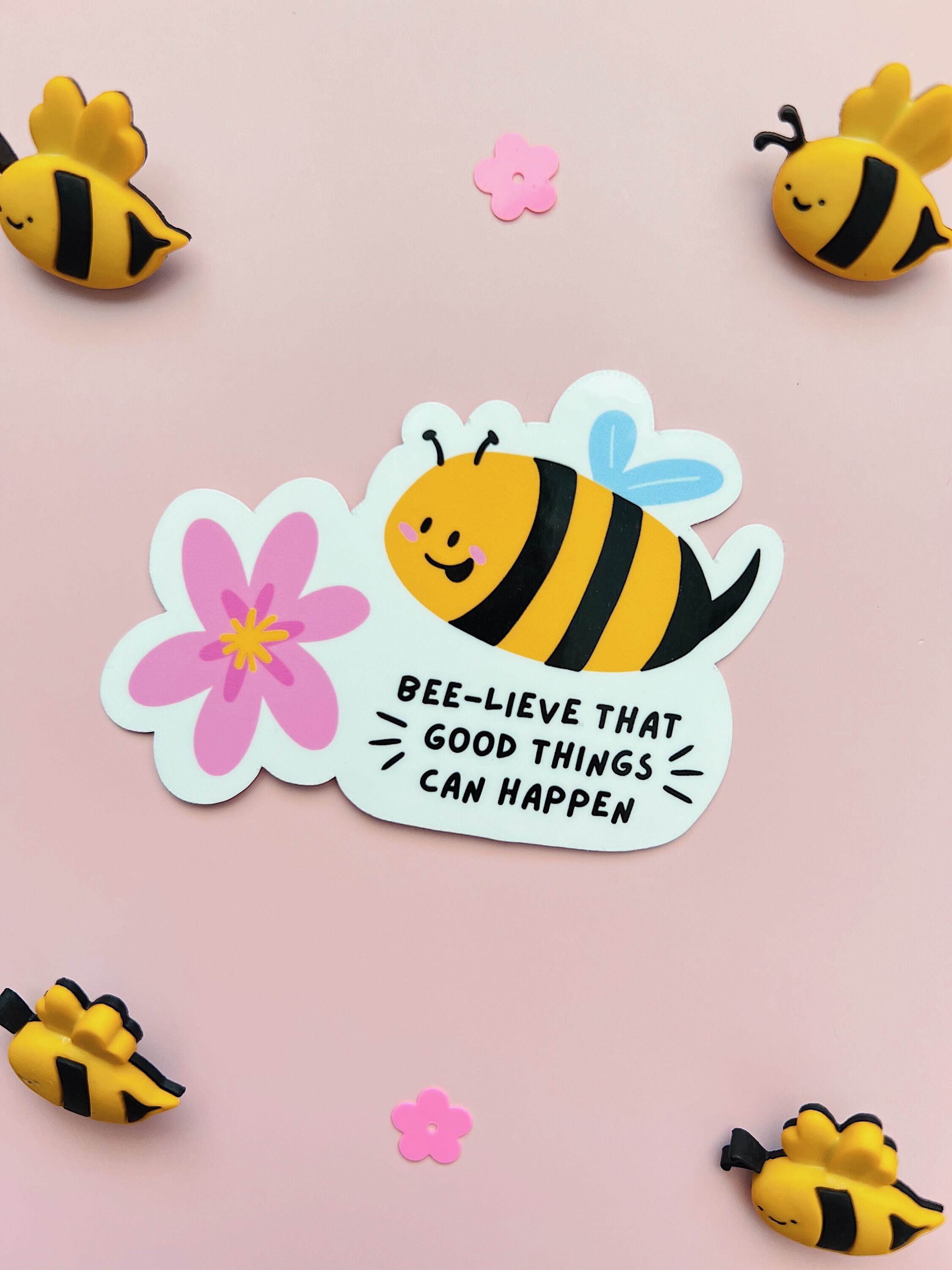Cute Bee Sticker, Motivational, Positivity, Mental Health Reminders ...