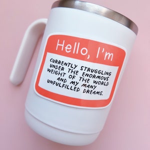 Hello Im Sticker, Funny Name Tag, Waterproof Name Badge - Etsy