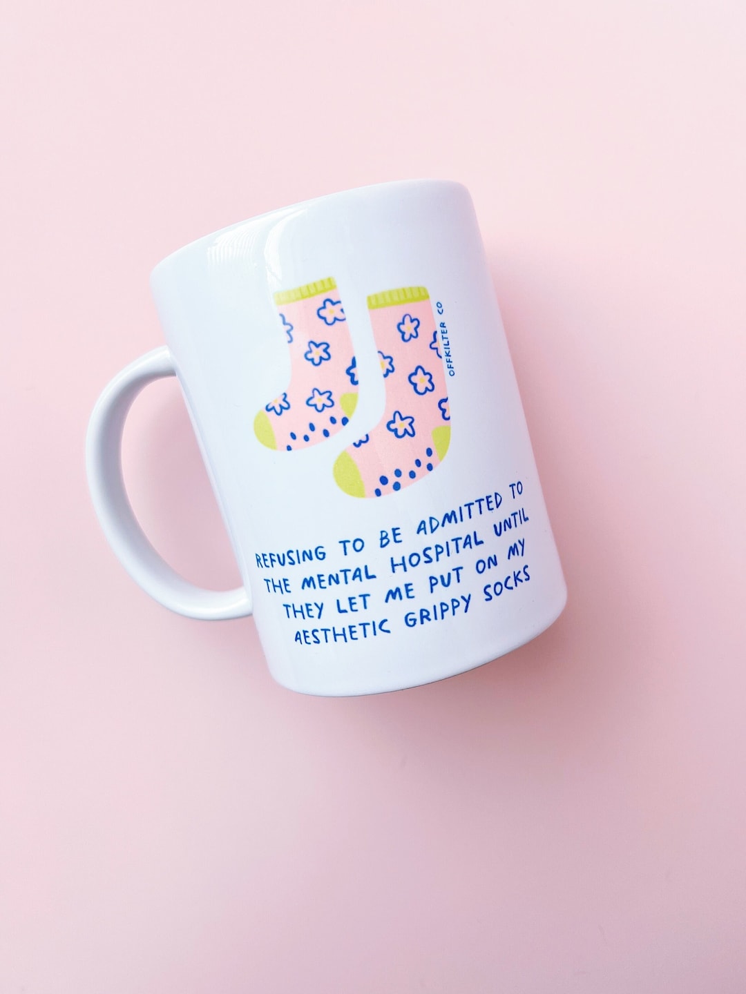 Grippy Socks Mug, 15oz Coffee Cup, Microwave Dishwasher Safe - Etsy