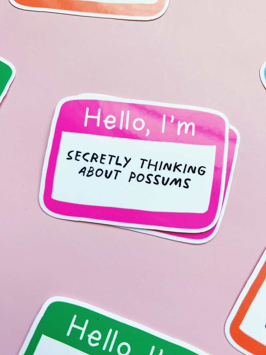 Hello Im Sticker, Funny Name Tag, Waterproof Name Badge - Etsy