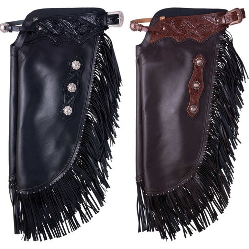 Custom Made Suede Leather Western Chinks / Chaps Soft Quality - Etsy