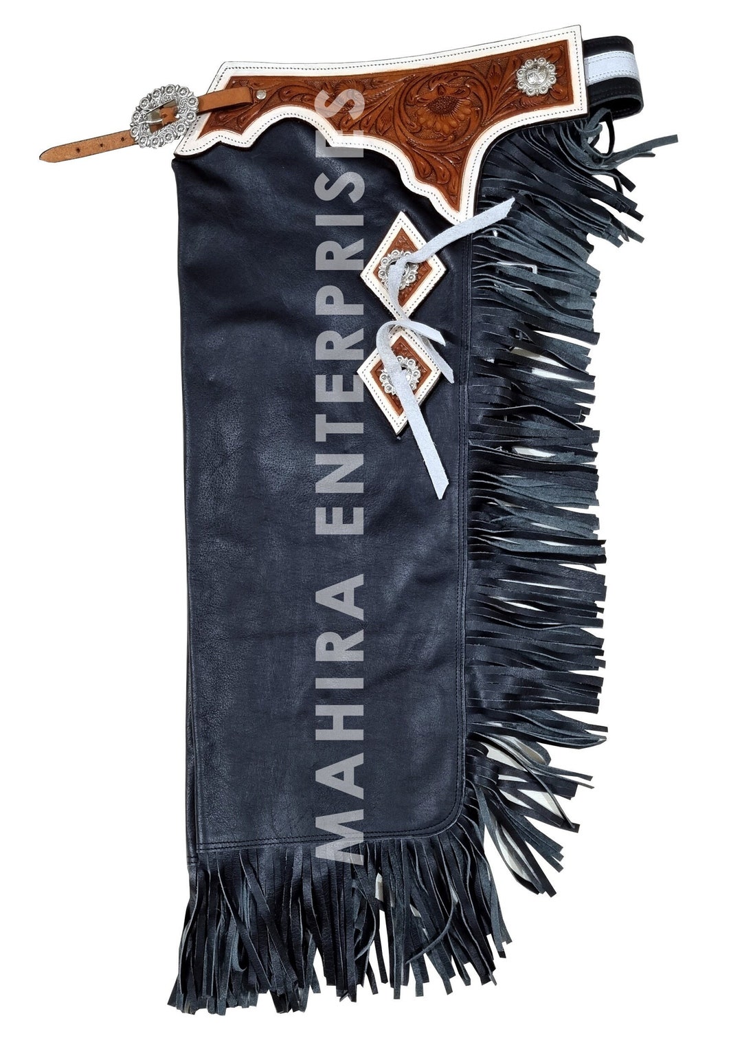 Western Chaps Chinks for Men Women Kids Black Shotgun Rodeo - Etsy