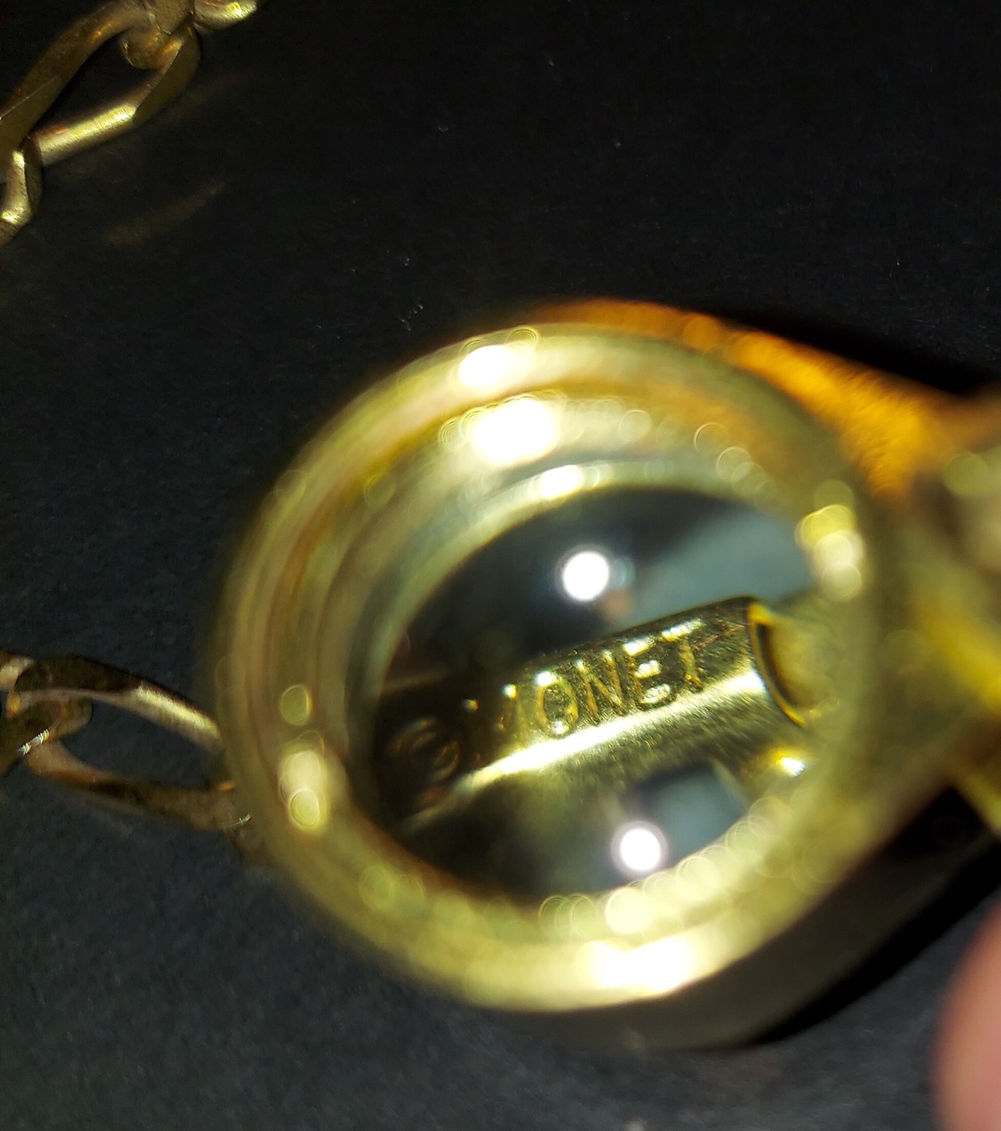 Vintage Monet Chain Necklace 17.5 Inches Long Gold in Color Excellent ...