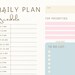 Planner Daily Organizer Digital Download Printable Page - Etsy
