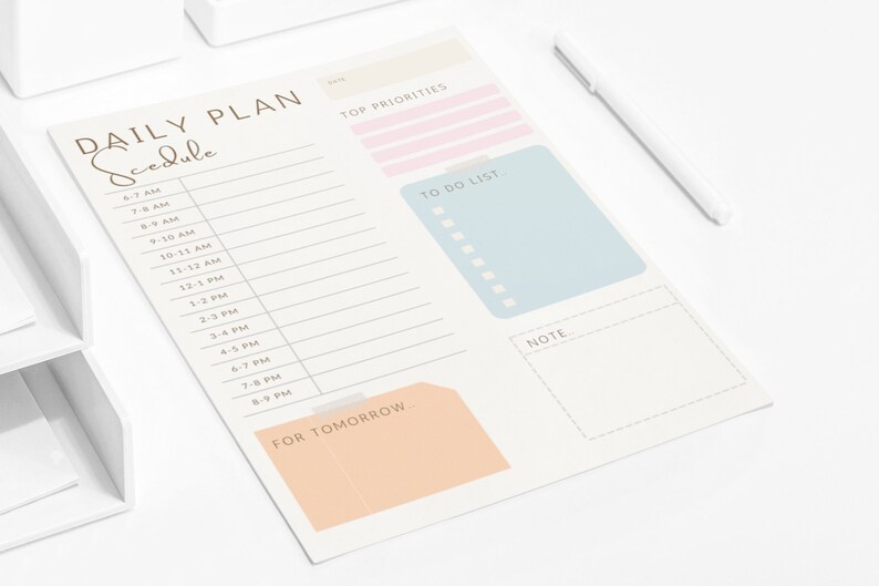 Planner Daily Organizer Digital Download Printable Page - Etsy