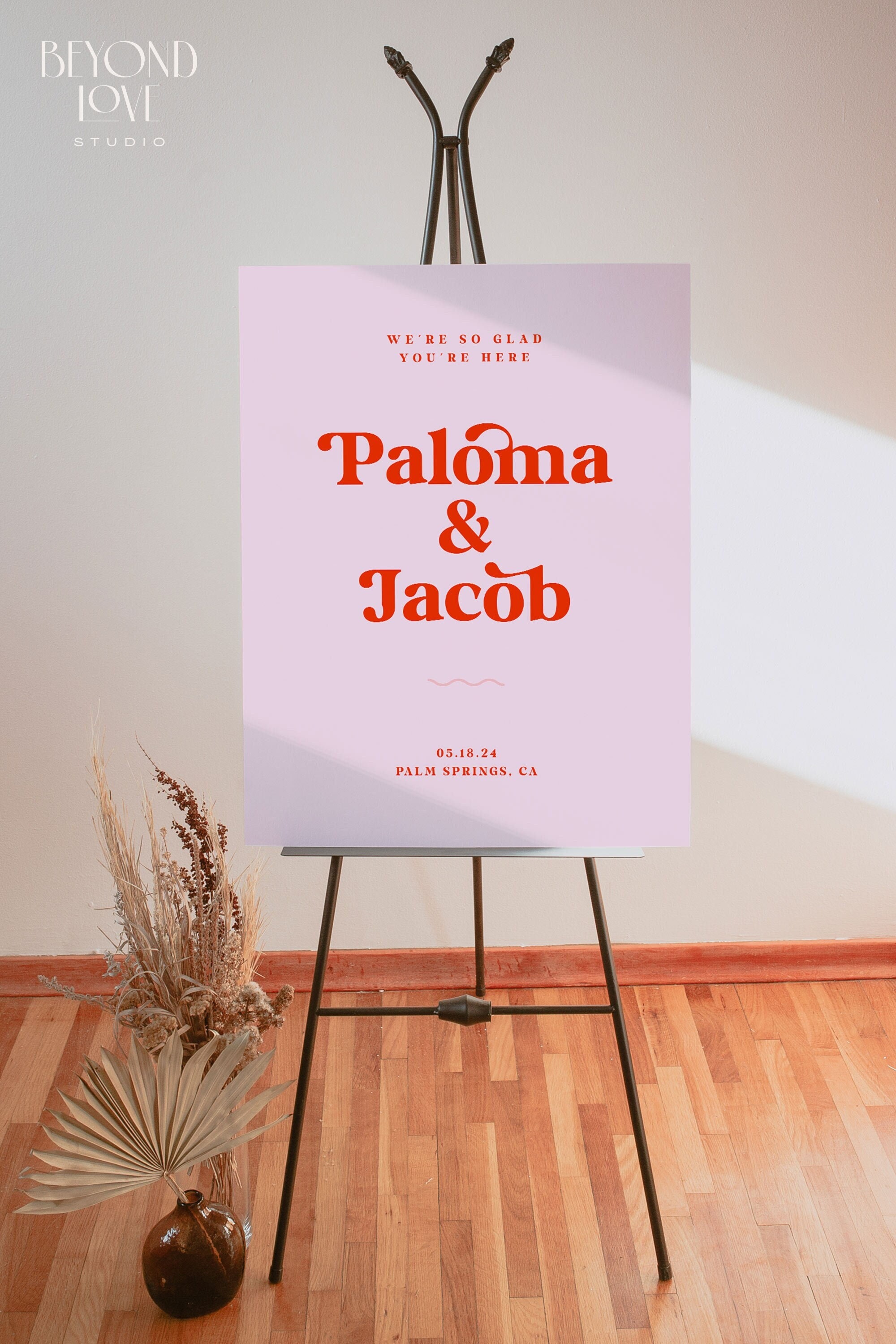 PALOMA Modern Boho Welcome Sign Template Editable Wedding - Etsy