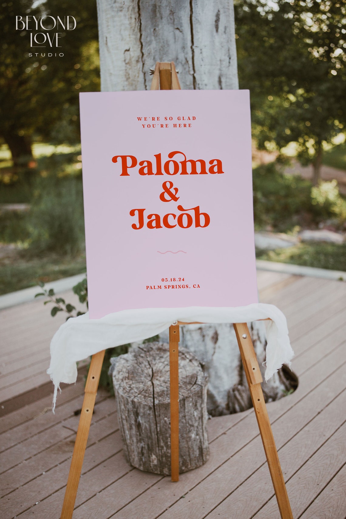 PALOMA Modern Boho Welcome Sign Template Editable Wedding - Etsy