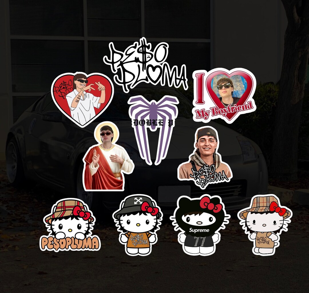 Peso Pluma Stickers Pack La Doble P Vinyl Stickers Peso - Etsy
