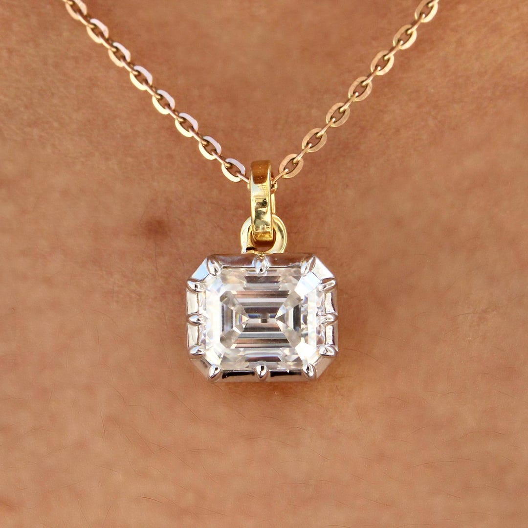 Georgian Style Cut Down Button Back Diamond Pendant, IGI Emerald Lab ...