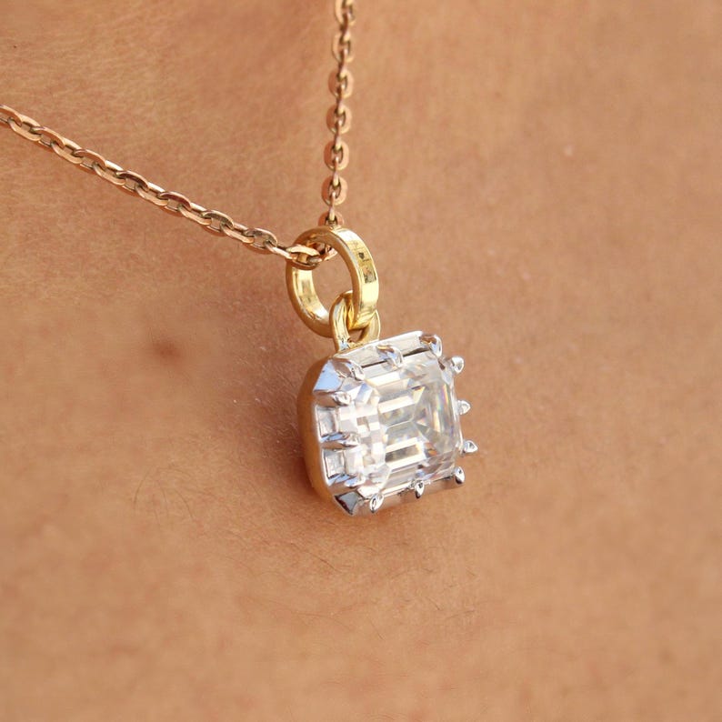 Georgian Style Cut Down Button Back Diamond Pendant, IGI Emerald Lab ...