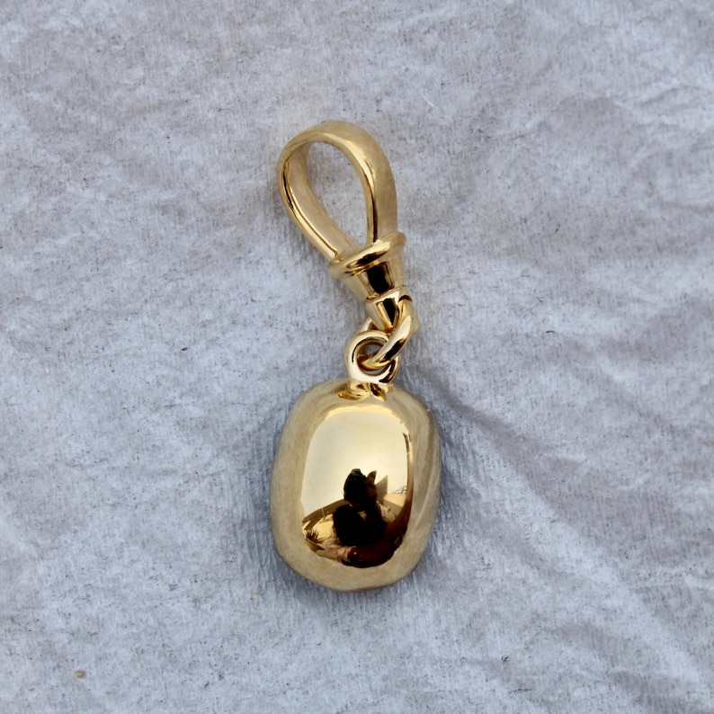 Georgian Style Cut Down Button Back Diamond Pendant, IGI Lab Grown ...