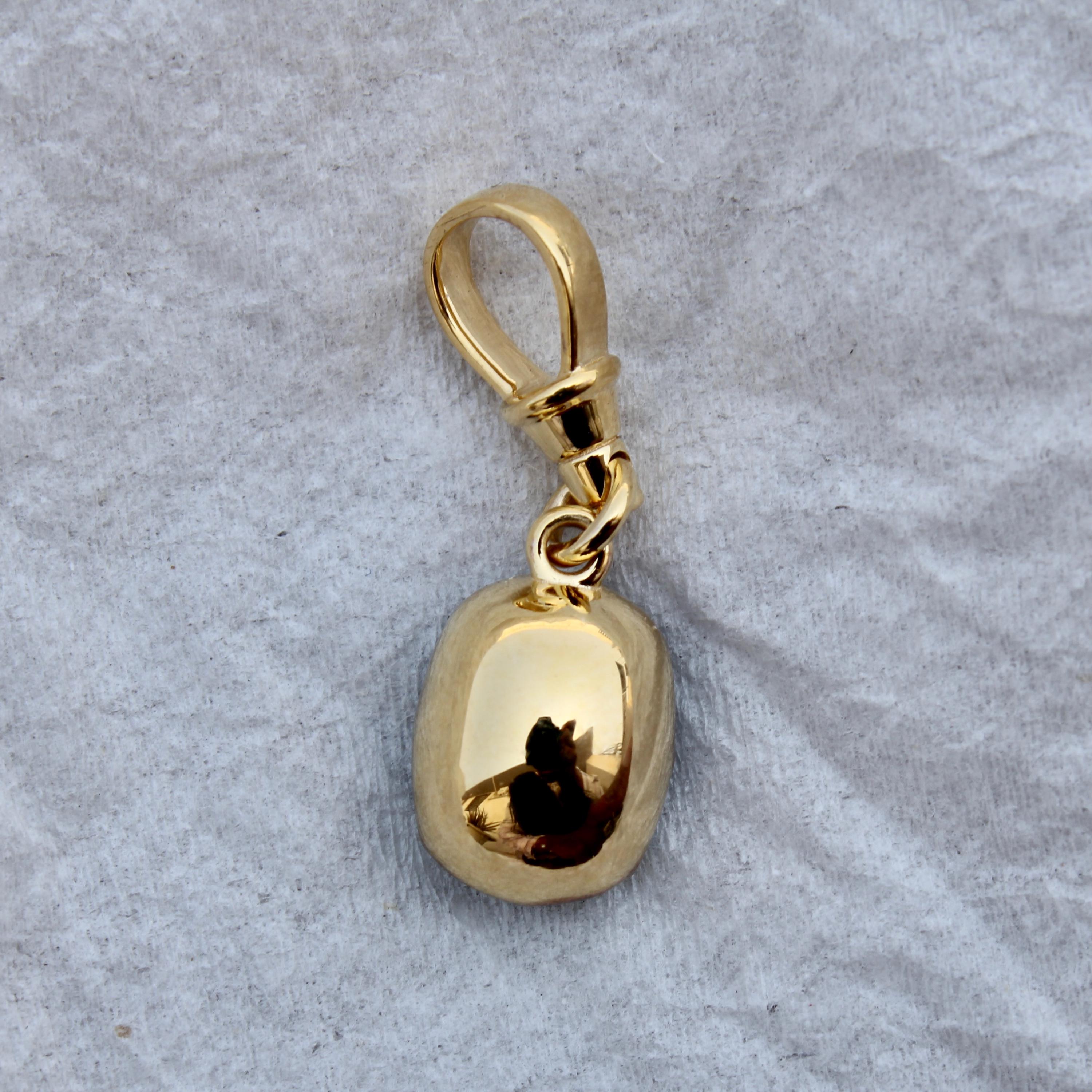 Georgian Style Cut Down Button Back Diamond Pendant, IGI Lab Grown ...