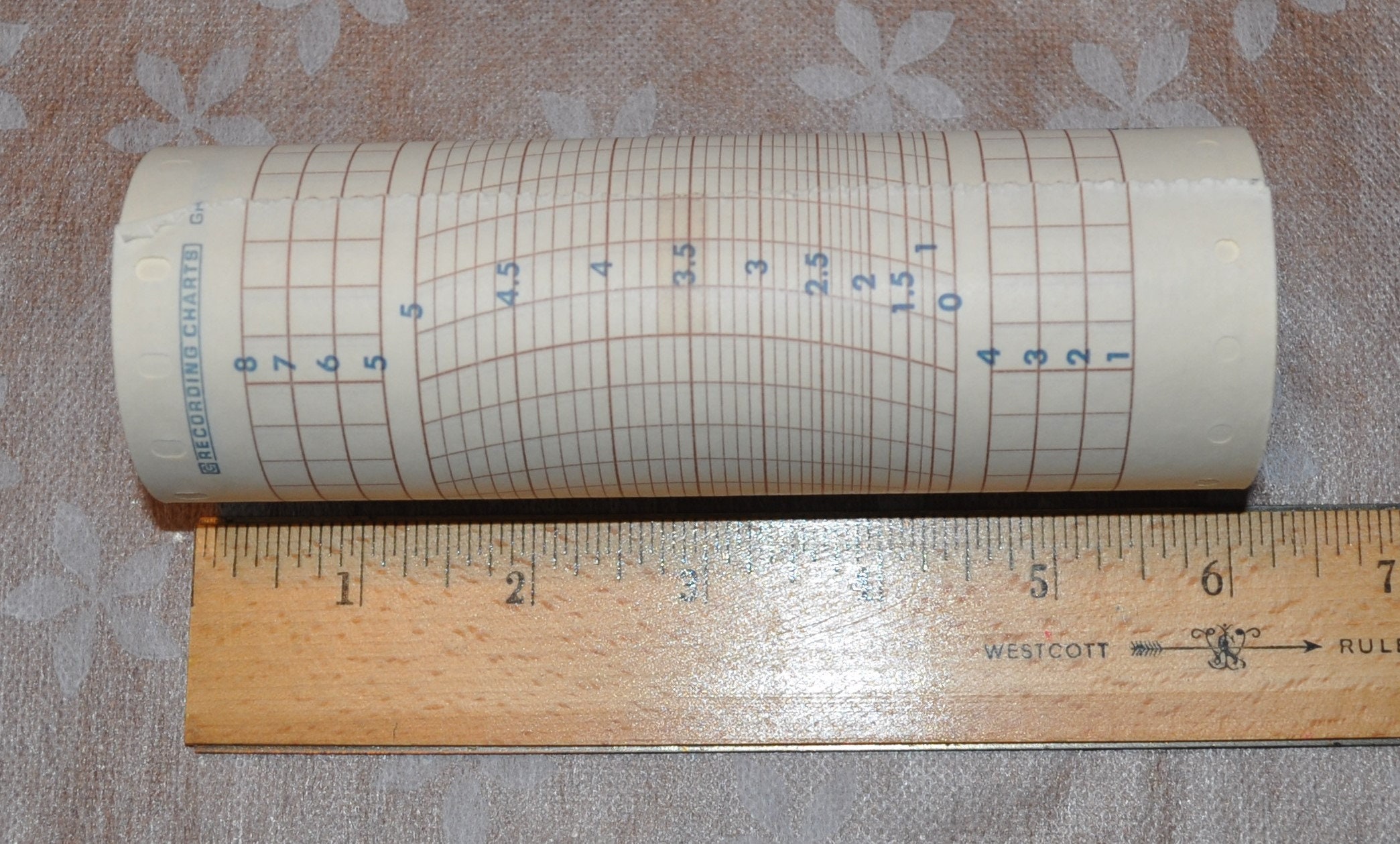 Charts Incorporated 6-inch Roll of Chart Paper for Use in Vintage ...