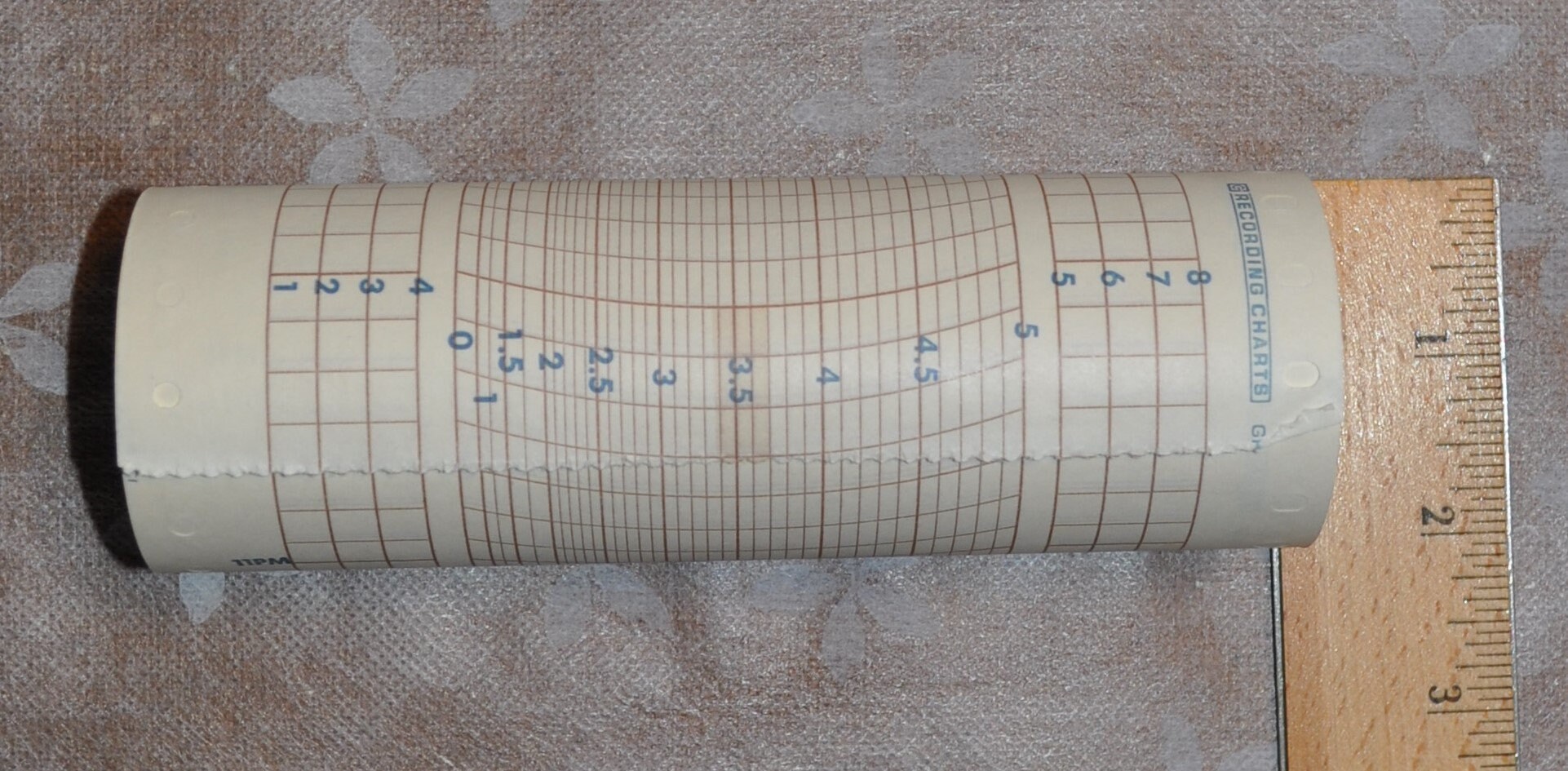 Charts Incorporated 6-inch Roll of Chart Paper for Use in Vintage ...