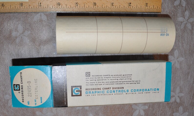 Charts Incorporated 6-inch Roll of Chart Paper for Use in Vintage ...