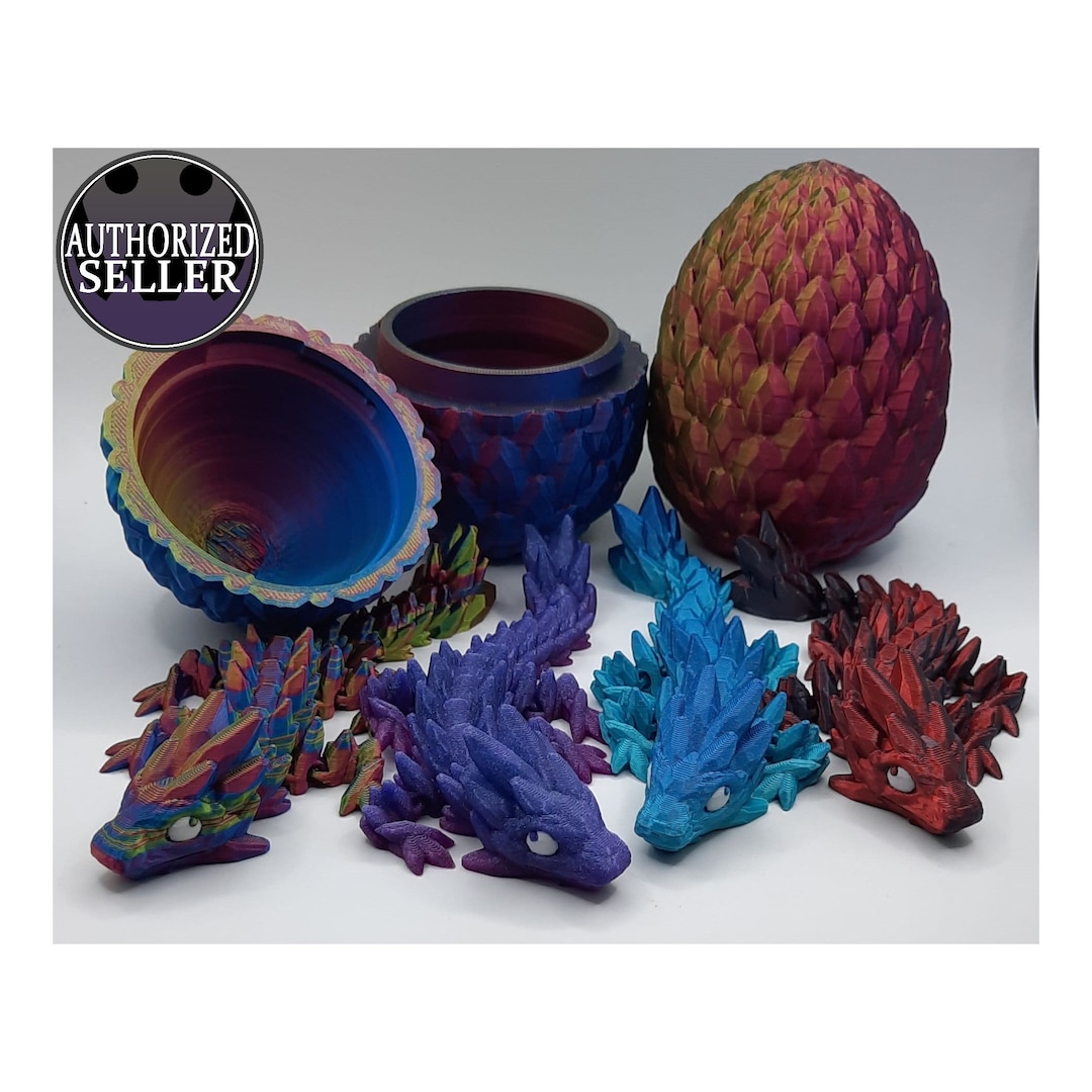 Mystery Dual Baby Gemstone Dragons Fidget Toy Cinderwing3d Dragons - Etsy