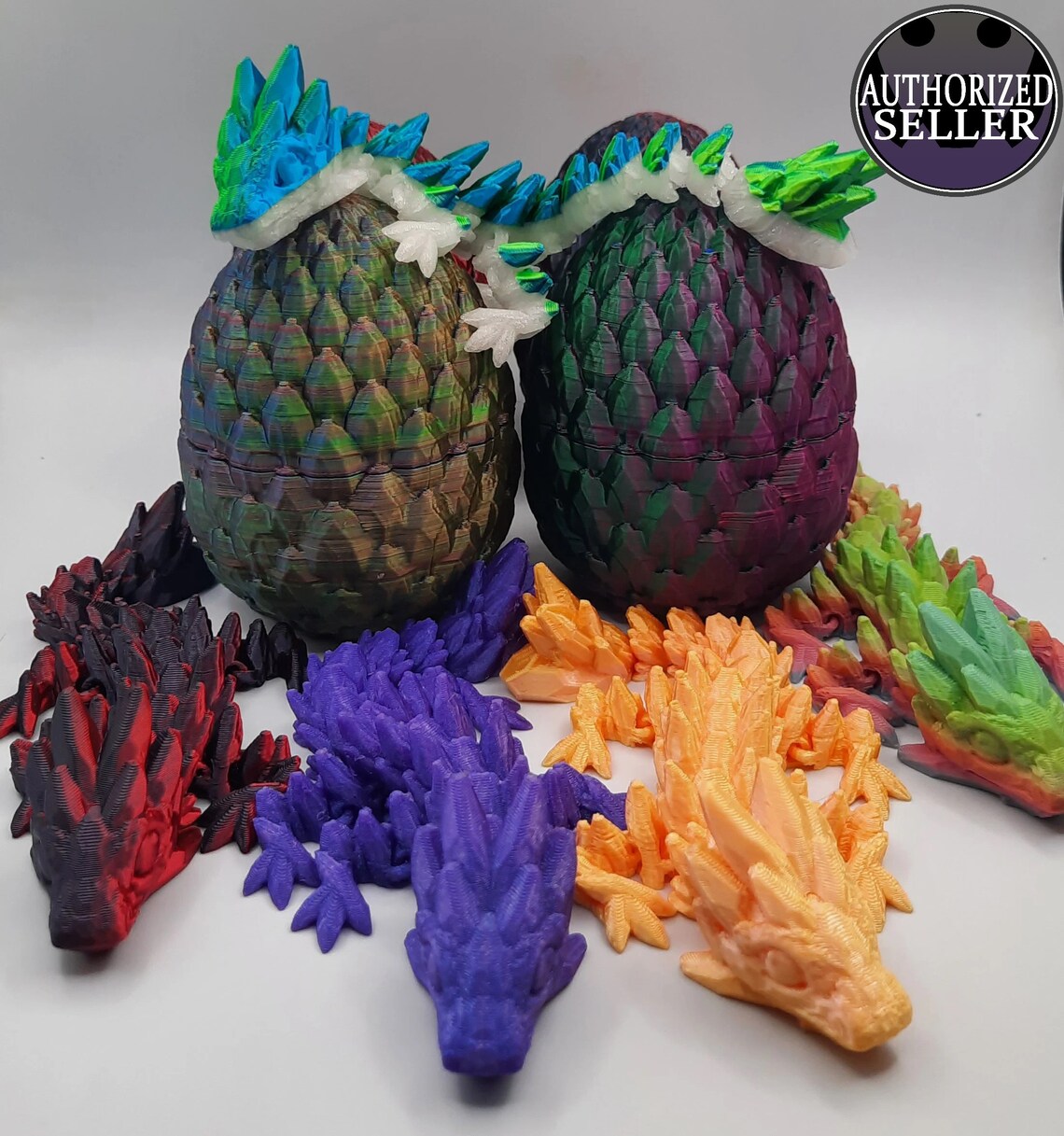 Mystery Dragon Egg Fidget Toy Cinderwing3d Gemstone Baby - Etsy