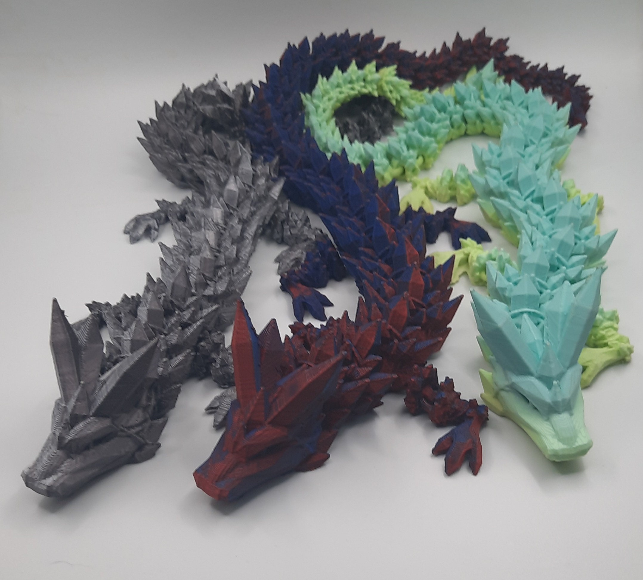 Crystal Dragon Fidget Toy Cinderwing3d Crystal Dragon - Etsy