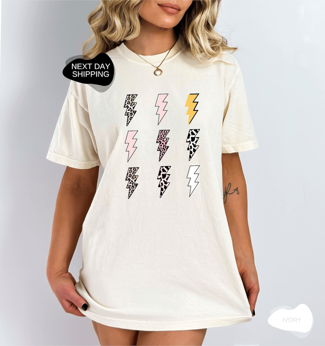 Lightning Bolt Shirt, Leopard Lightning Shirt, Lightning Shirt ...