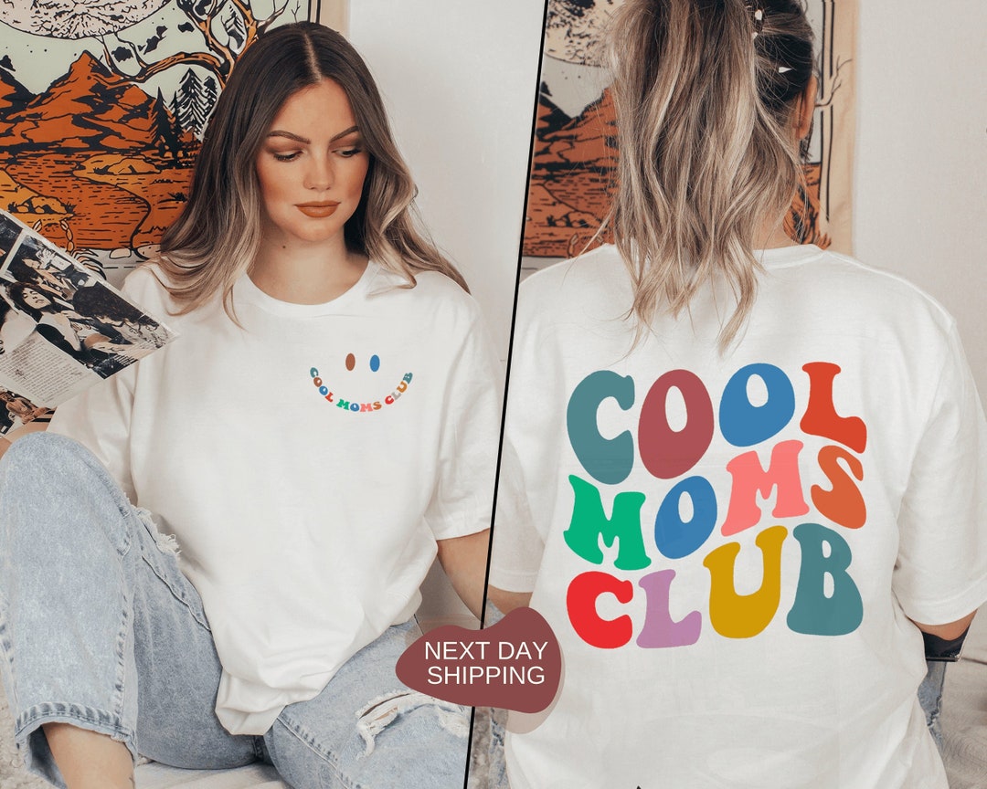 Colorful Cool Moms Club Shirt for Mother, Mom Shirt, Mother Days Gift ...