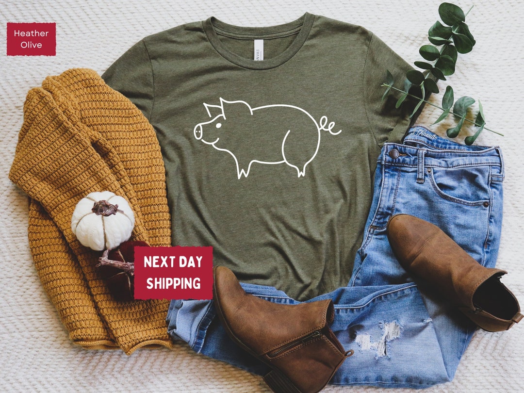 Cute Pig Shirt for Pig Lover, Gift for Pig Owner, Pig Lover Shirt, Pig ...