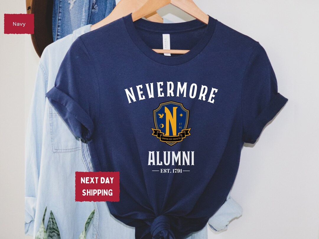 Nevermore Academy Shirt, Nevermore Alumni Shirt, Wednesday Addams Shirt ...