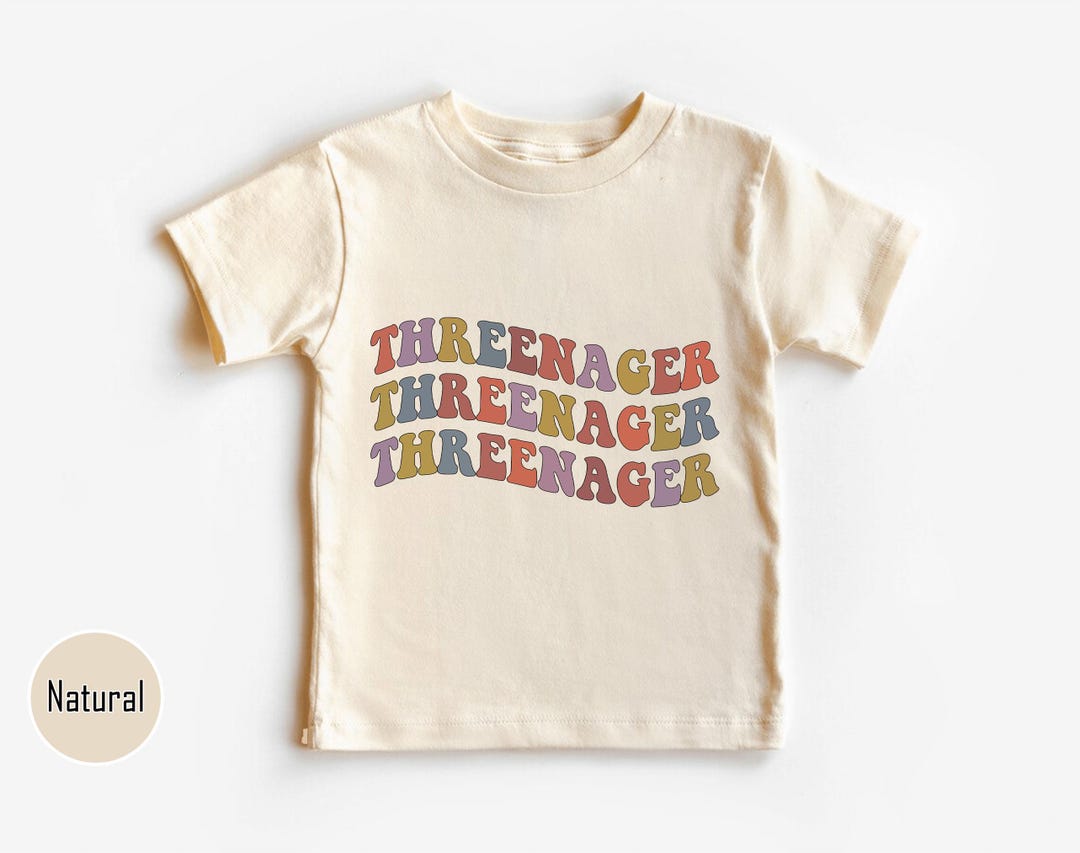 Threenager Shirt, 3rd Birthday Shirt, Threenager Toddler Shirt, Third ...