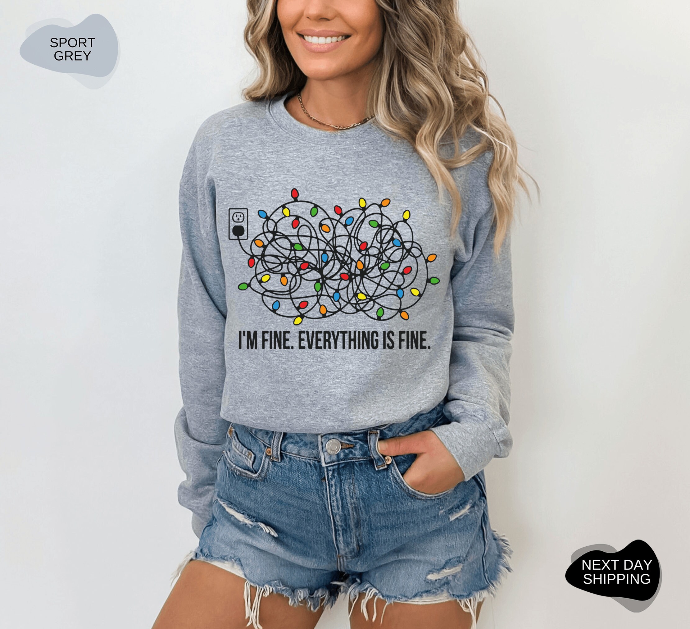 Im Fine Everything is Fine Hoodie, Mental Awareness Hoodie, Mental ...