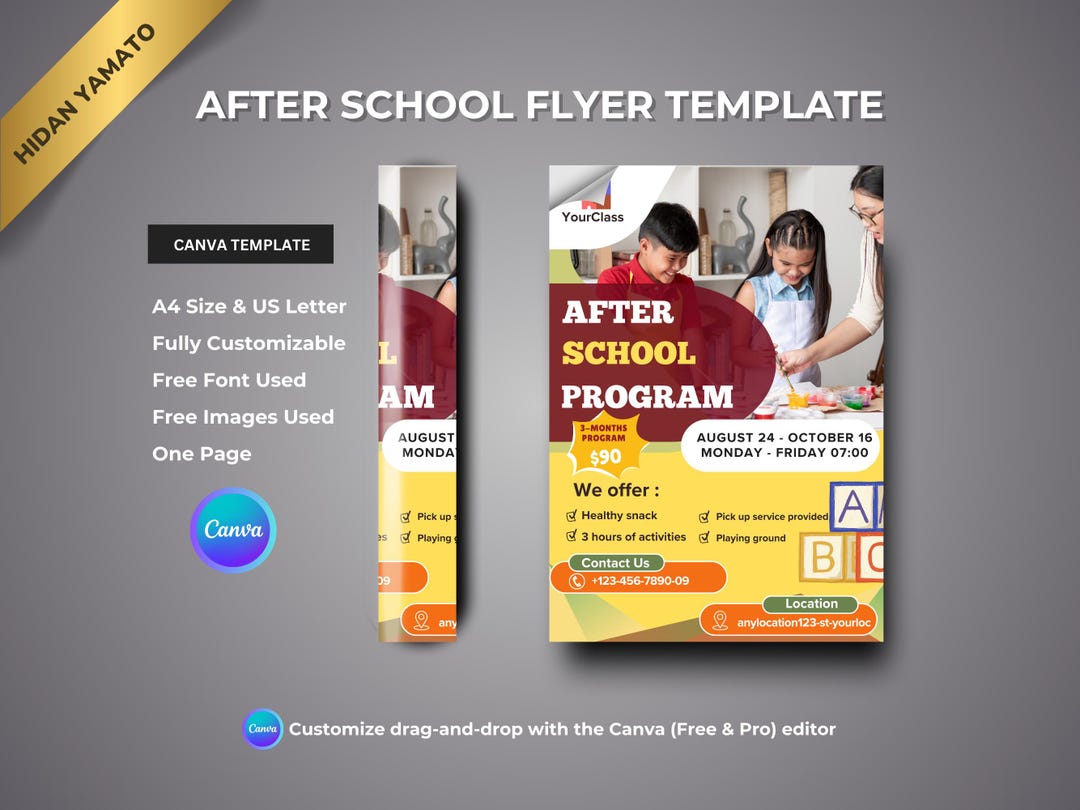 Modern After School Program Flyer Template Promote Your After School ...