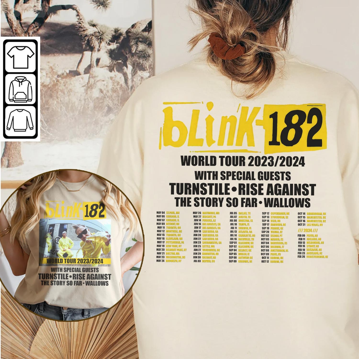 B182 Music Shirt, 2 Side B182 World Tour 2023 2024 sold by Persian ...