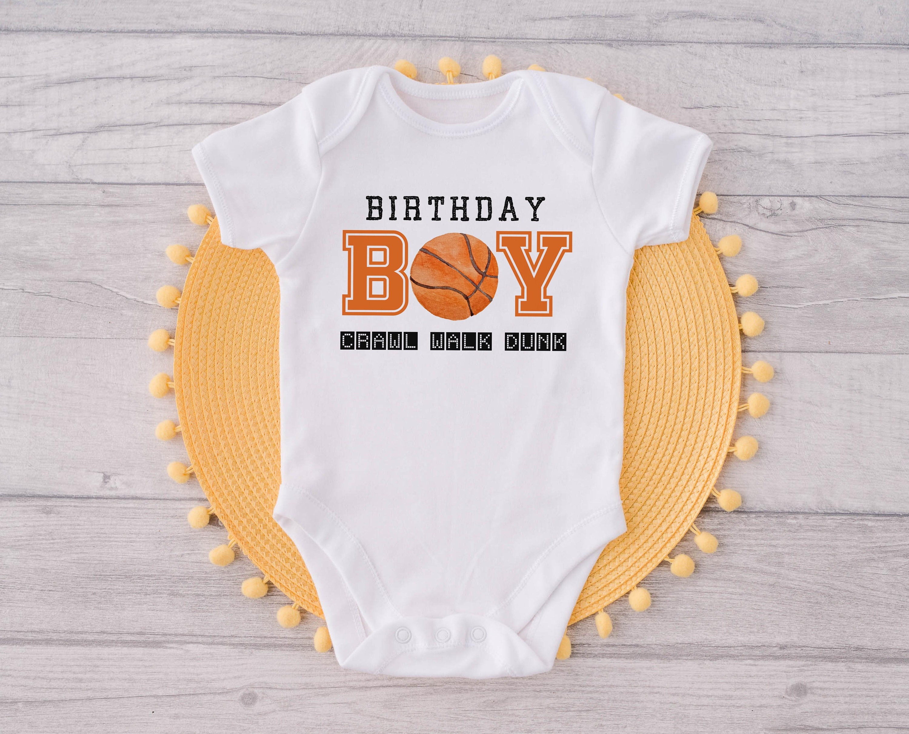 Basketball First Birthday Onesie® Vest Basketball First - Etsy