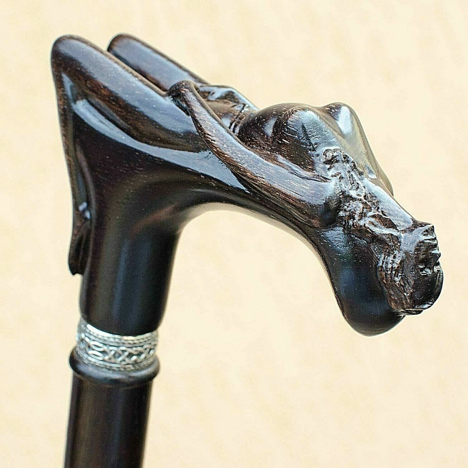 Fashionable Walking Cane for Men Nymph Wooden Walking Sticks Canes Oak ...