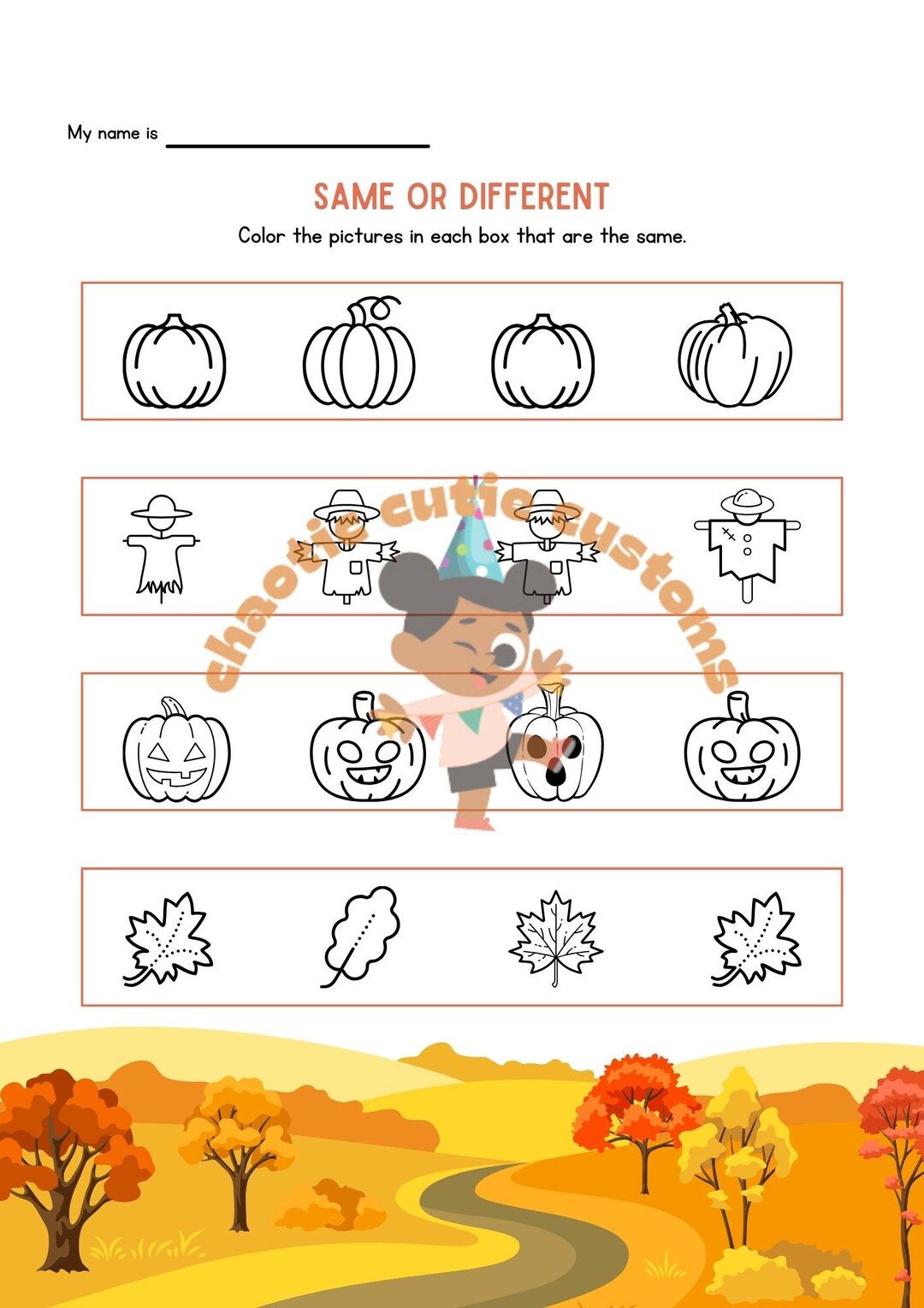 Fall Learning Bundle - Etsy